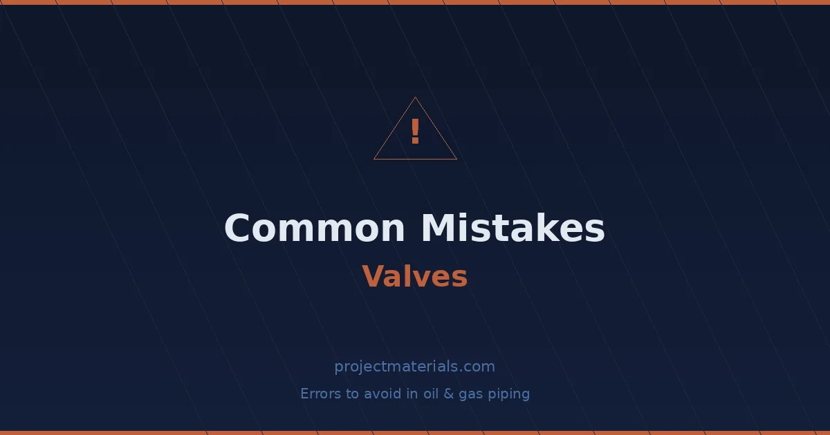 Common Valve Mistakes: 15 Errors to Avoid | Projectmaterials