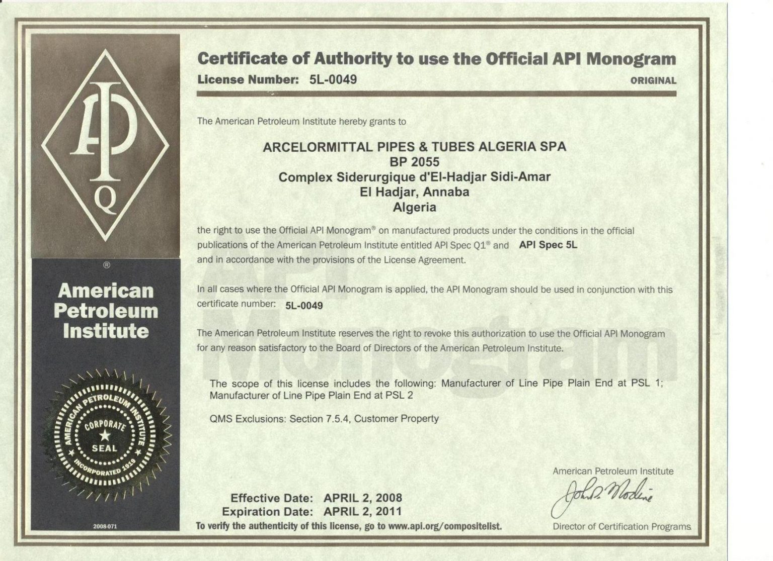 API 5L Pipes for Pipelines (Gr. B/X80, PSL1/2) • Projectmaterials